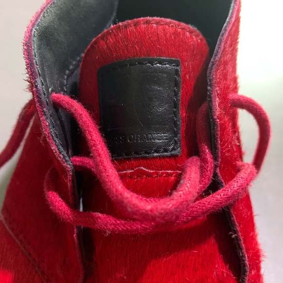 Hugo Boss | Shoes | Hugo Boss Orange Line Red Horsehair Shoes | Poshmark